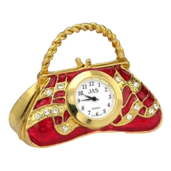 JAS | Accents | Jas Mini Purse Desk Clock | Poshmark
